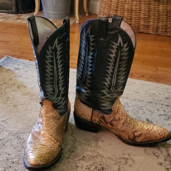 Cust | Shoes | Sweet Snake Skin Boots | Poshmark